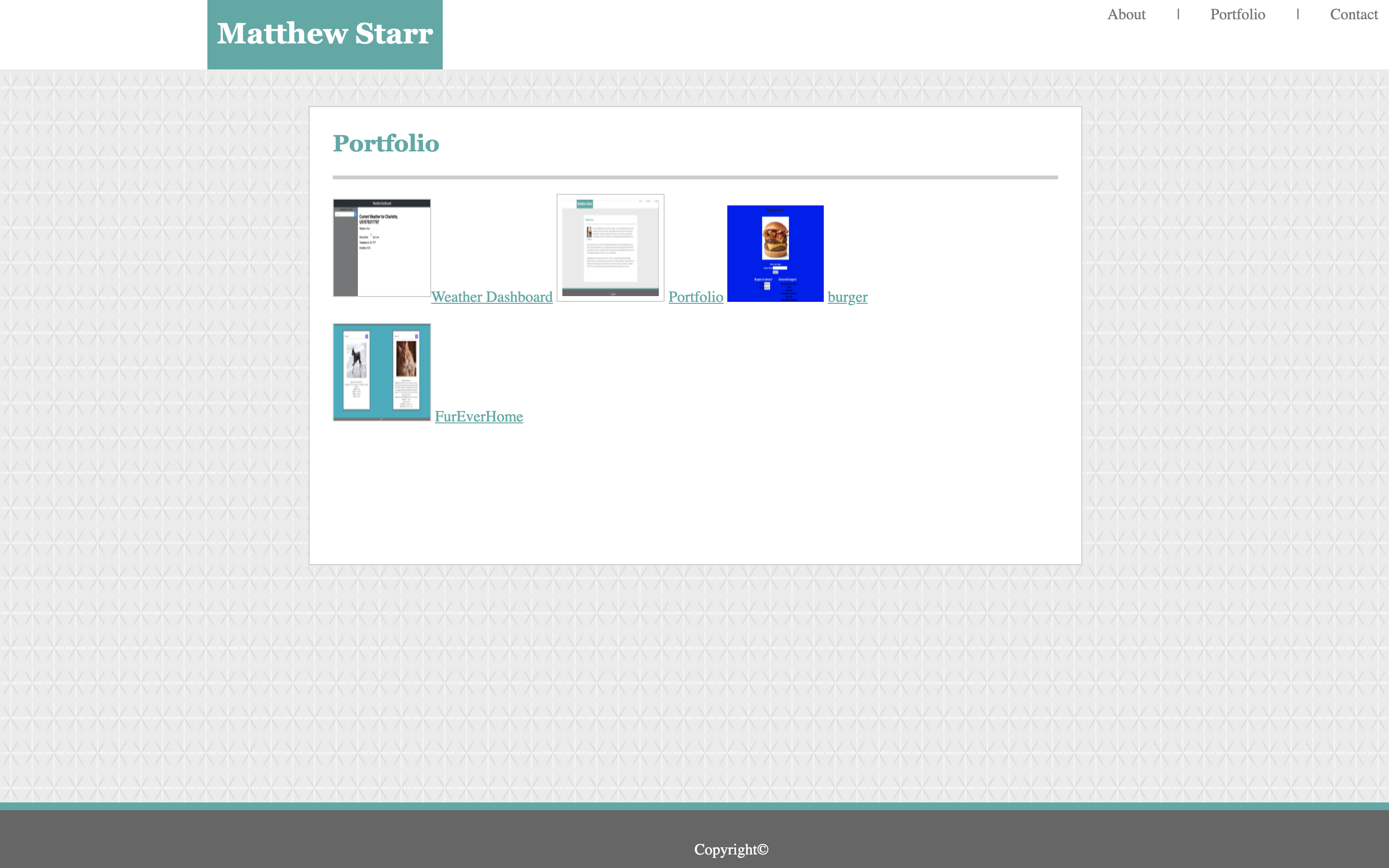 GitHub - Mstarr85/Updated-Portfolio: This is my portfolio project from ...