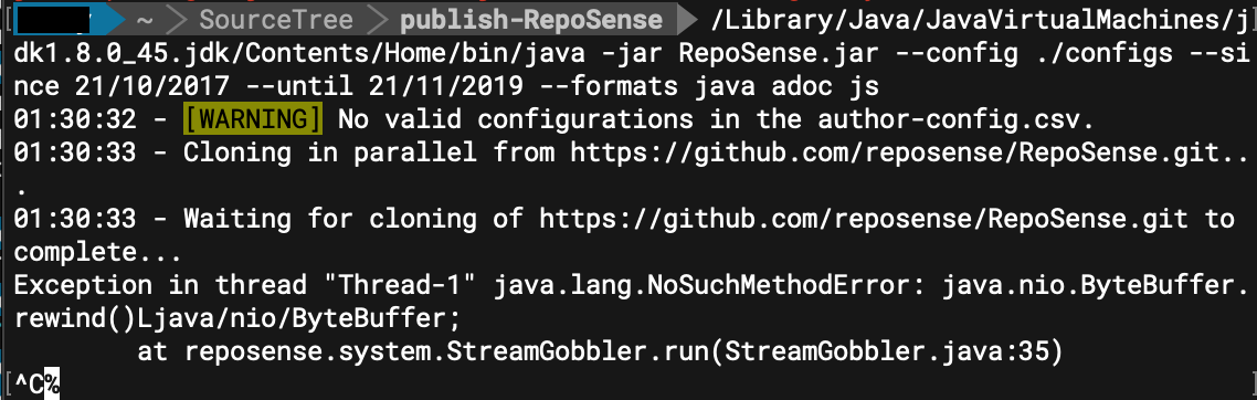 PublishReposense default settings fail · Issue #1278 · reposense/RepoSense · GitHub