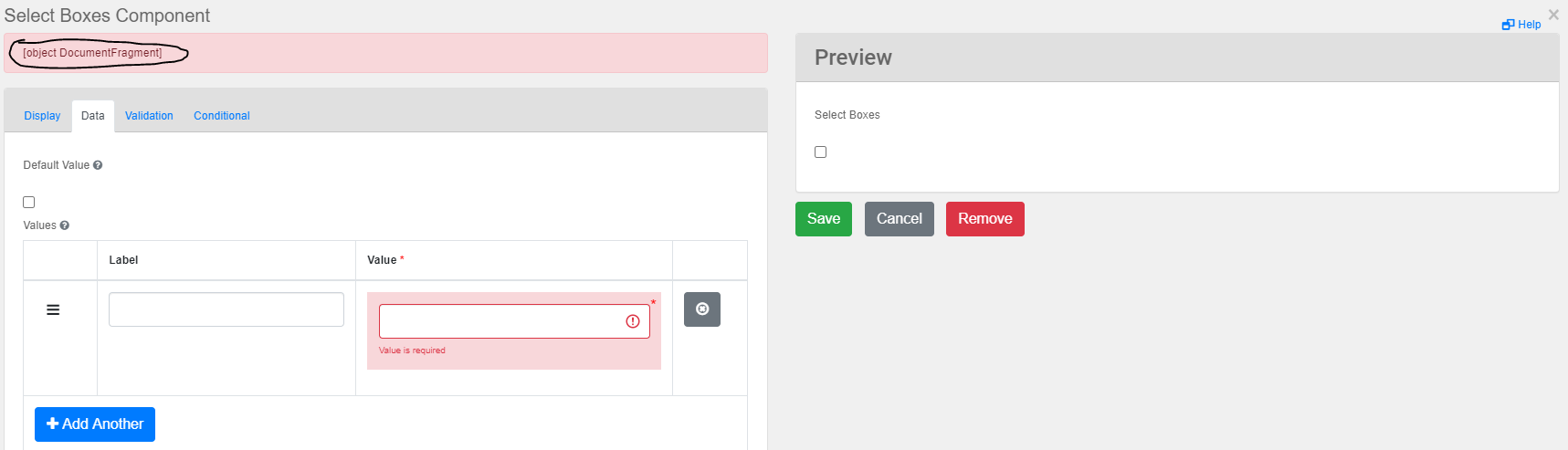 [Question] [object DocumentFragment] as required message · Issue #689 · formio/angular · GitHub