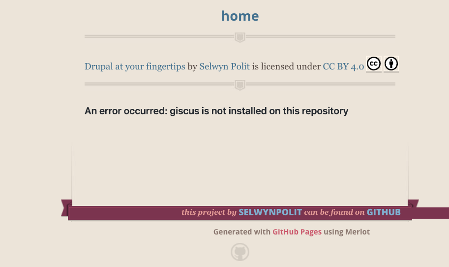 Setup help · Issue #887 · giscus/giscus · GitHub