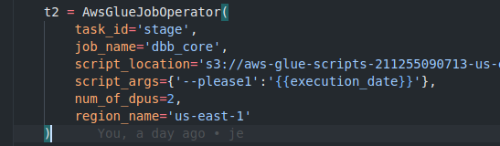 glue job error for render the script_args parameter · Issue #19717 ...