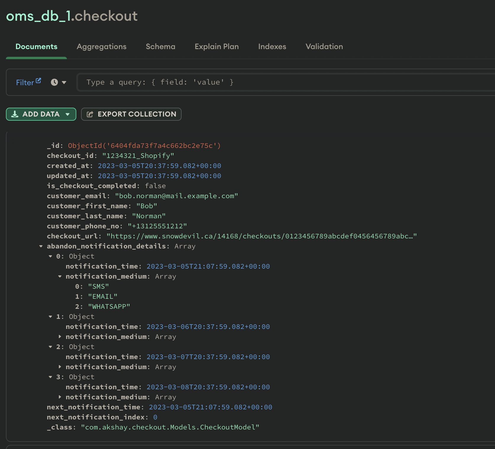 GitHub - AkshayPoriya/OrderCheckout: A service to handle abandon cart notification