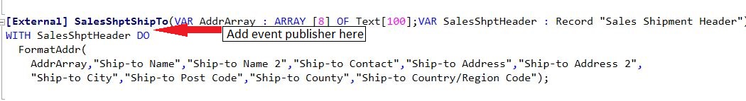 [Event Request] Codeunit 365 Format Address for function SalesShptShipTo · Issue #3506 ...
