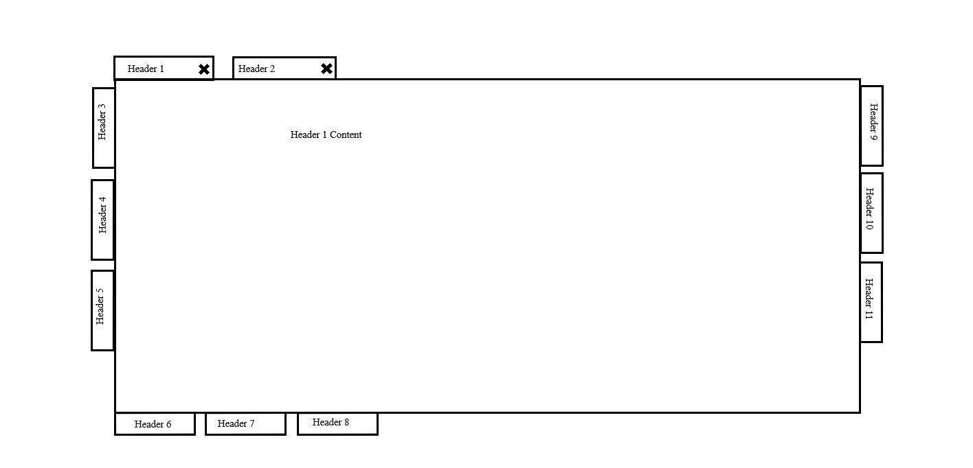 Request For Adding Tab Headers Pinned On The Sideleft Right Bottom · Issue 1443 · React