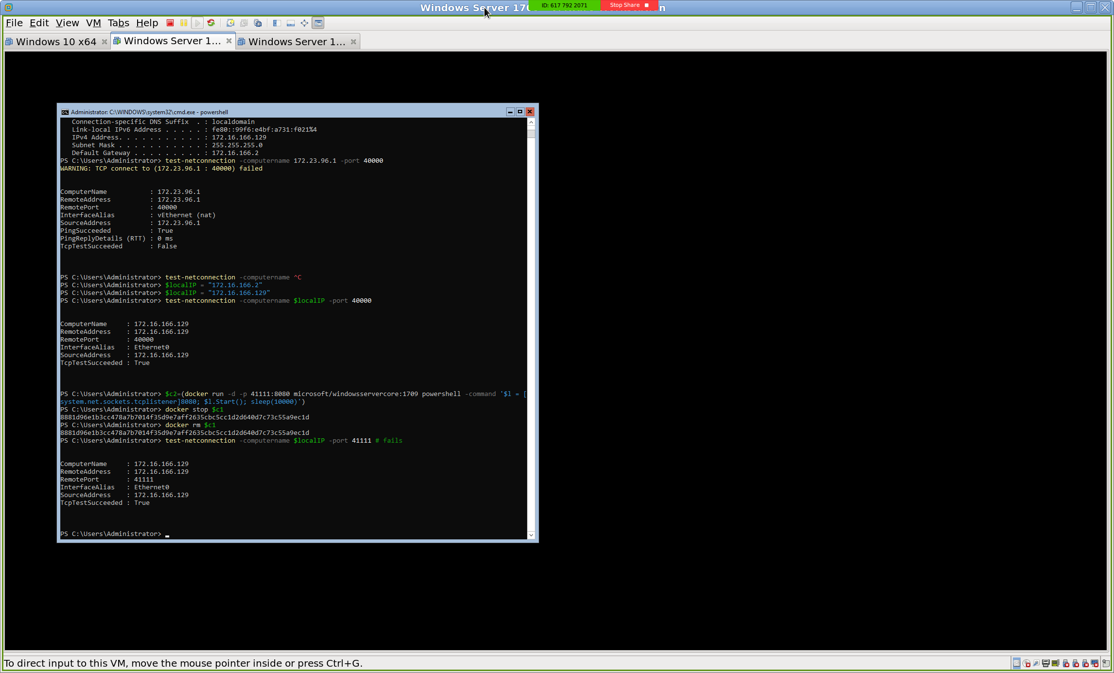 Windows NAT networking is broken with multiple containers on 1709 ...