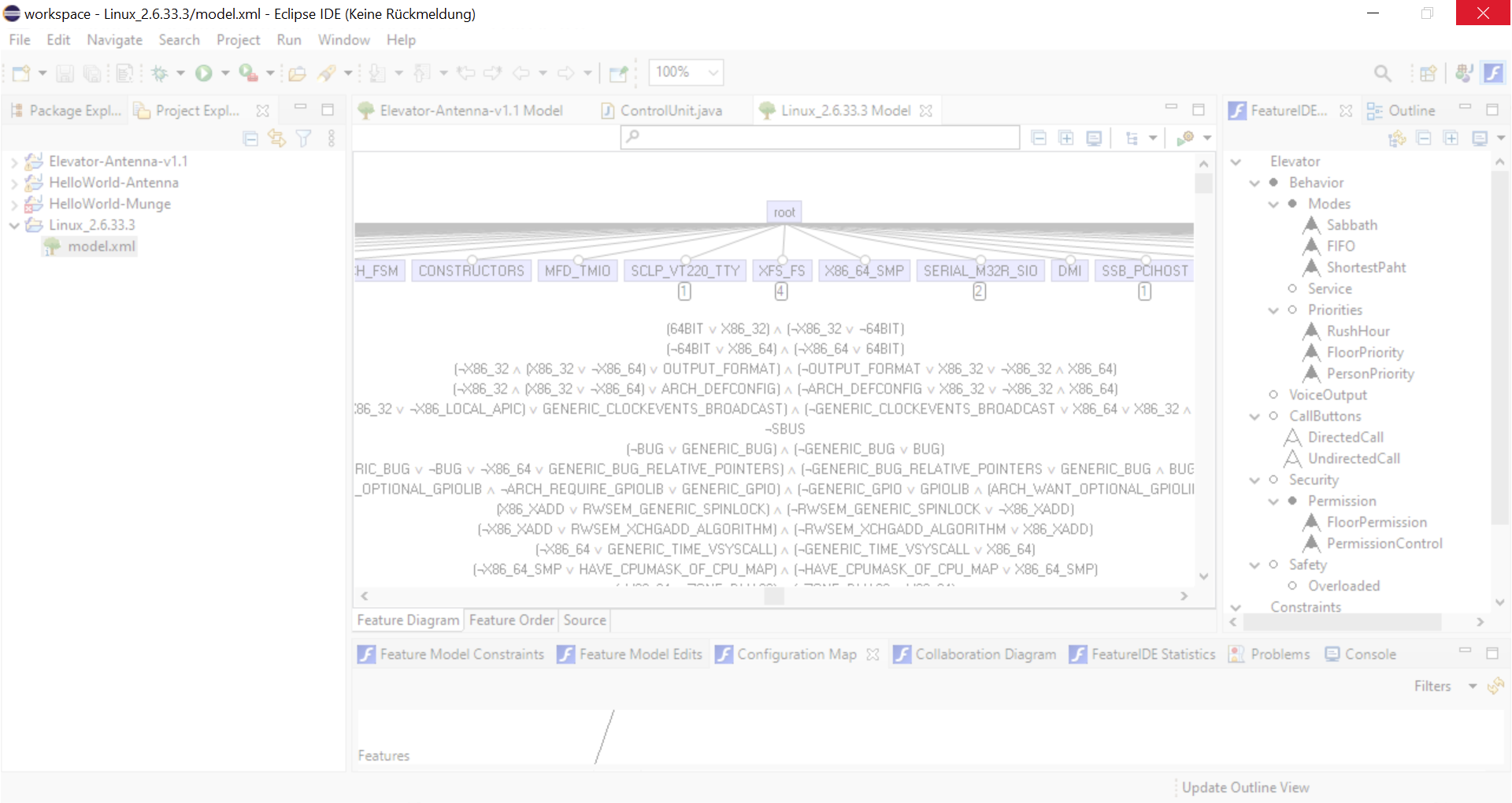 Large example feature models cannot be opened with recent FeatureIDE versions because of the ...