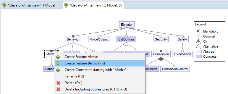 After editing a feature model in diagram and source, weird things ...