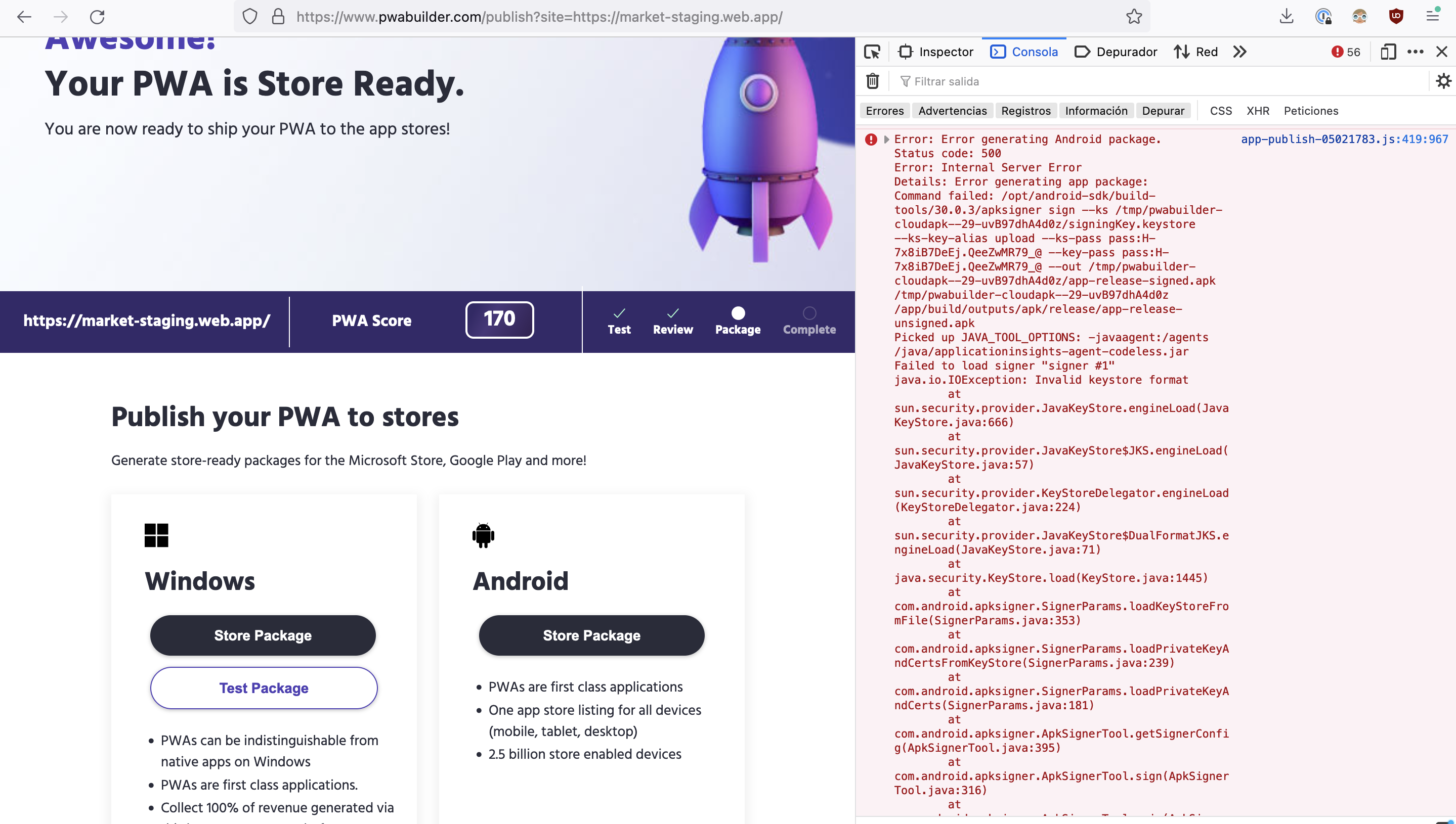 Error Generating Android Package · Issue 3245 · Pwa Builderpwabuilder · Github 