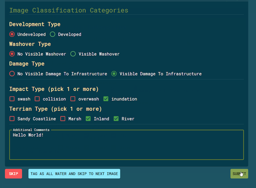 pick 1 or more · Issue #84 · UNCG-DAISY/Coastal-Image-Labeler · GitHub