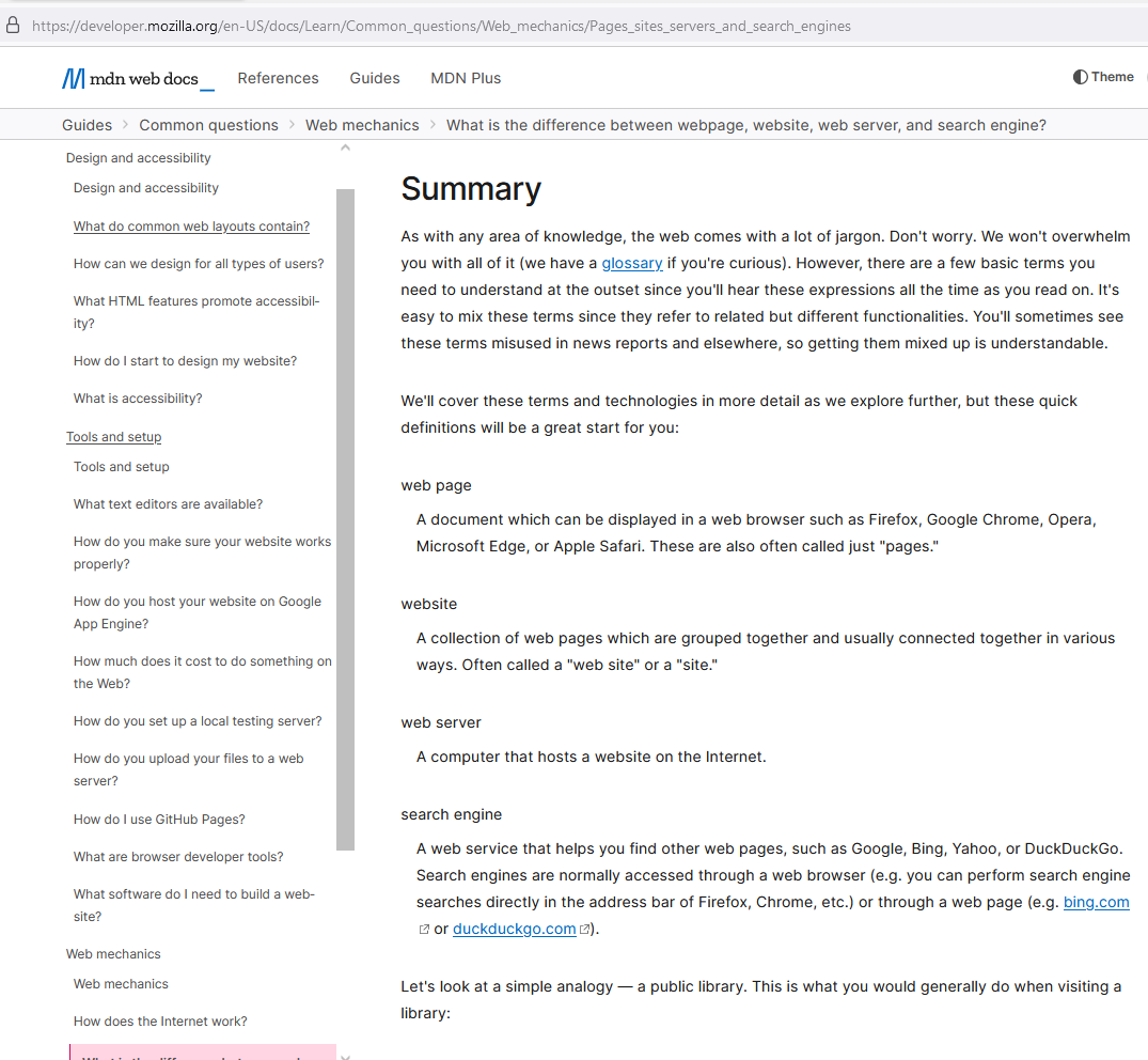 Sidebar links are duplicated when you are navigating inside the "Common questions" section ...