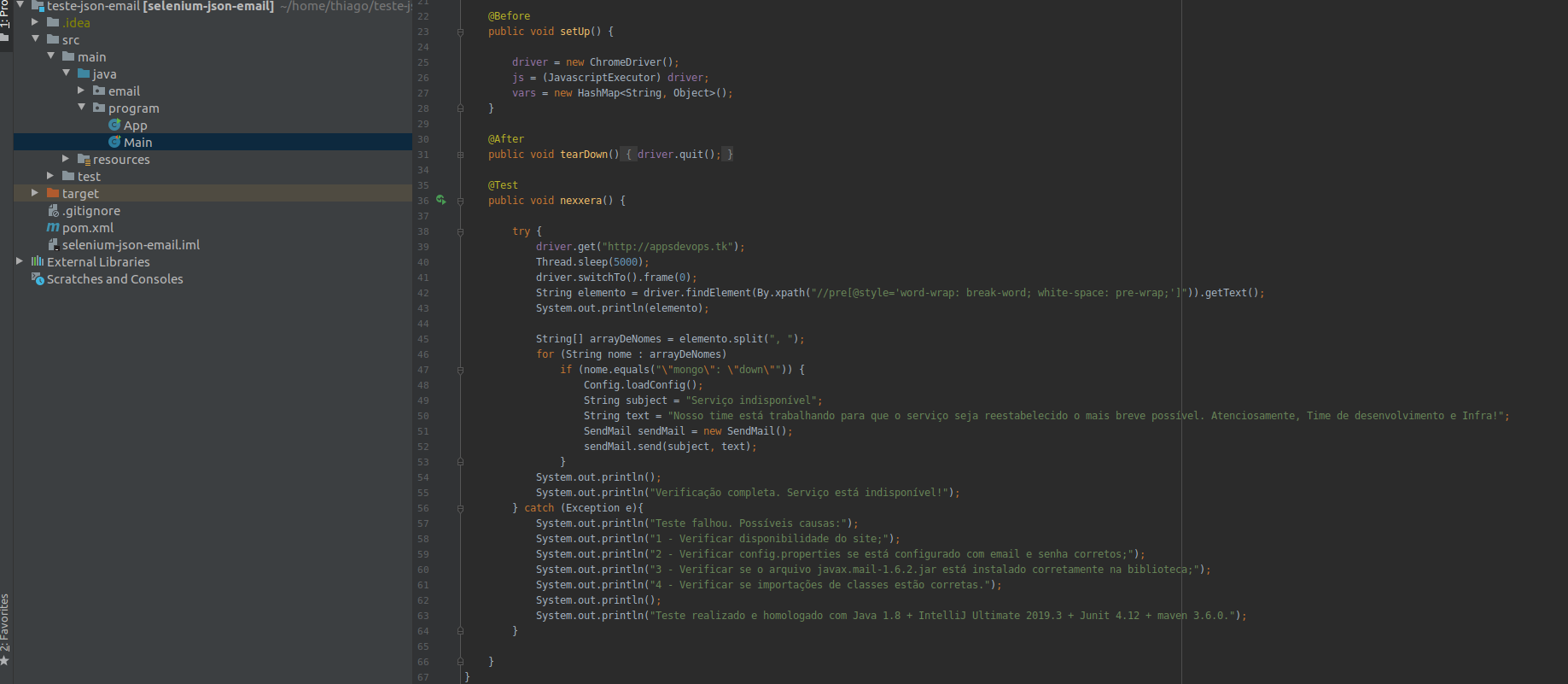 GitHub - thiago7azevedo/teste-json-email: Programa de teste com ...