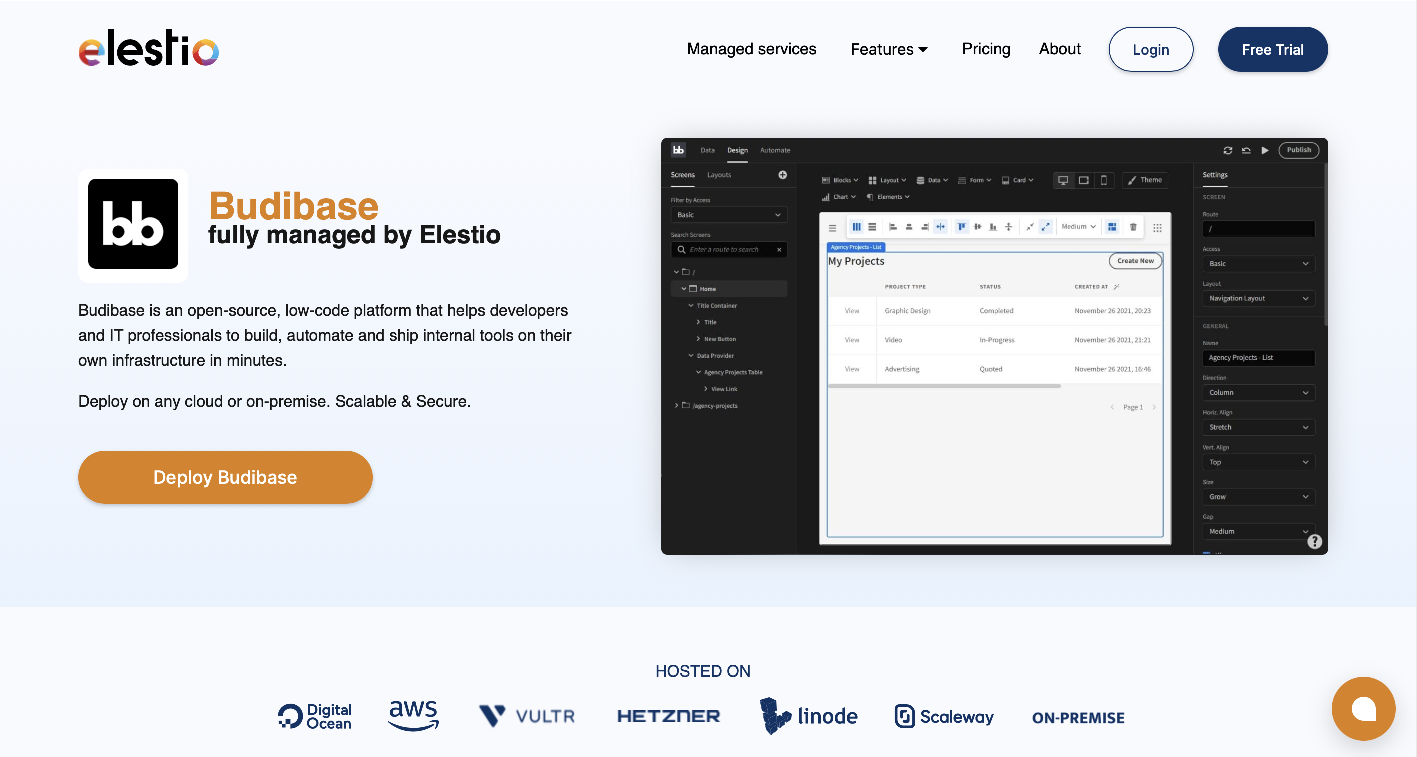 Feat Adding Elestio As Self Hostingdeployment Option · Issue 11998 · Budibasebudibase · Github 