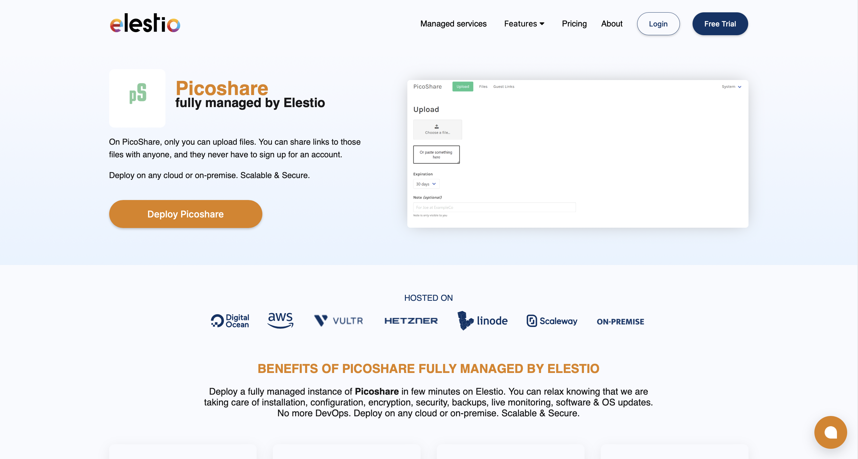 Feat Adding Elestio As Deployment Method · Issue 507 · Mtlynchpicoshare · Github 