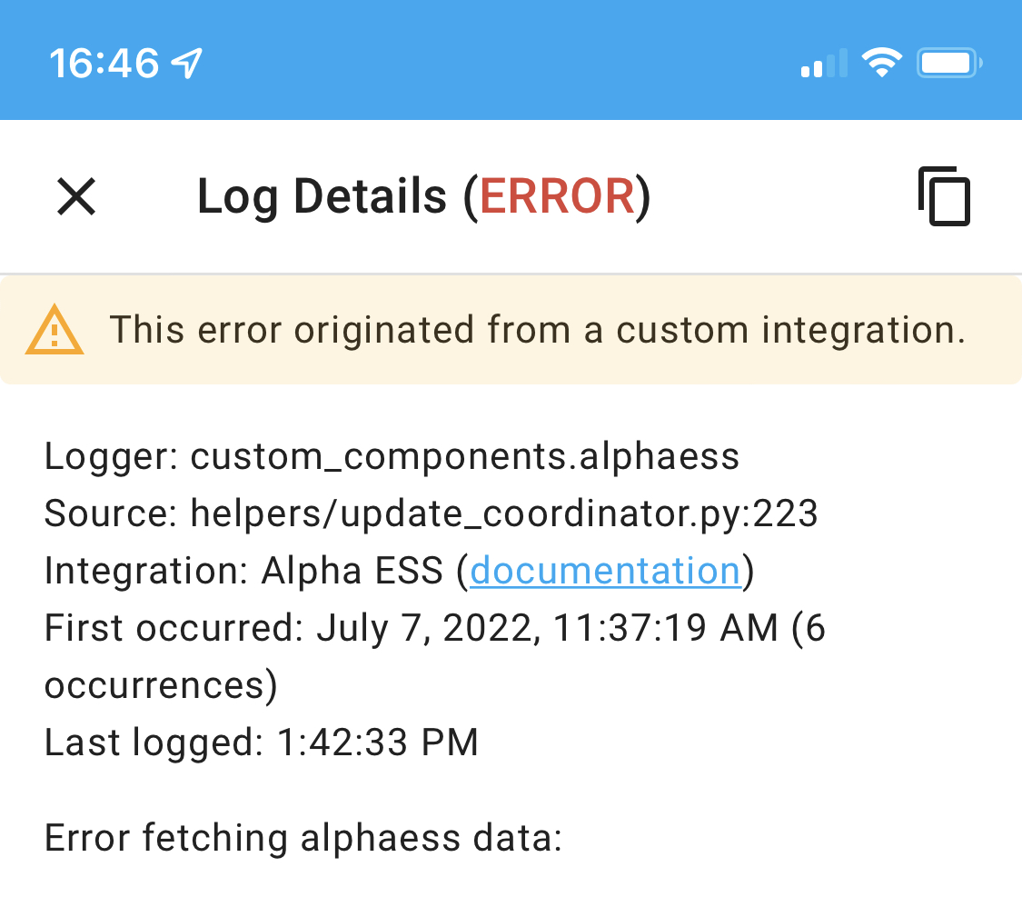 cloud.alphaess breaks add on? · Issue #20 · CharlesGillanders ...