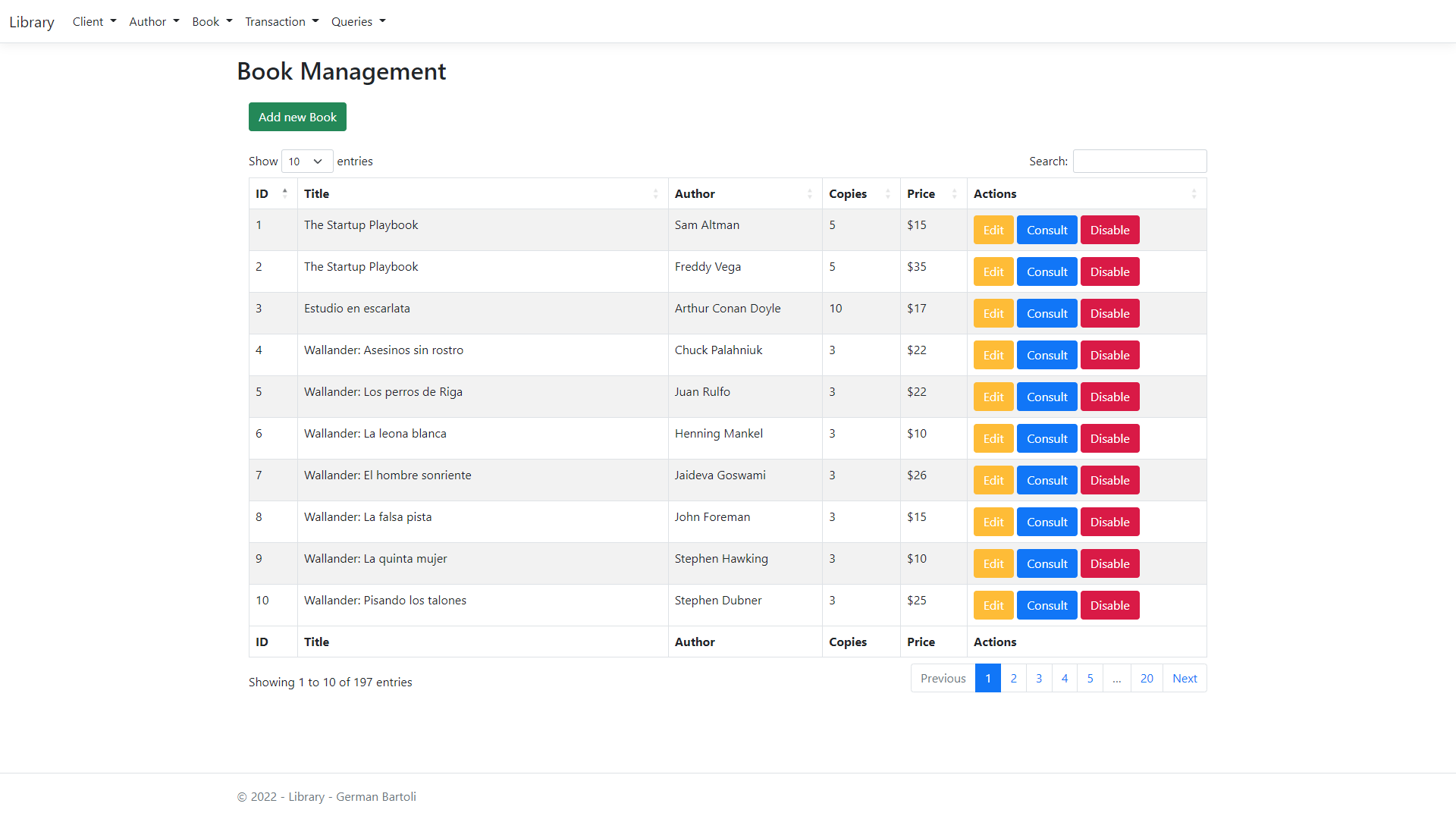 Github Germanbartolilibrary Csharp Mysql Library Web Application C Aspnet 6 Razor Mvc Mysql 0496