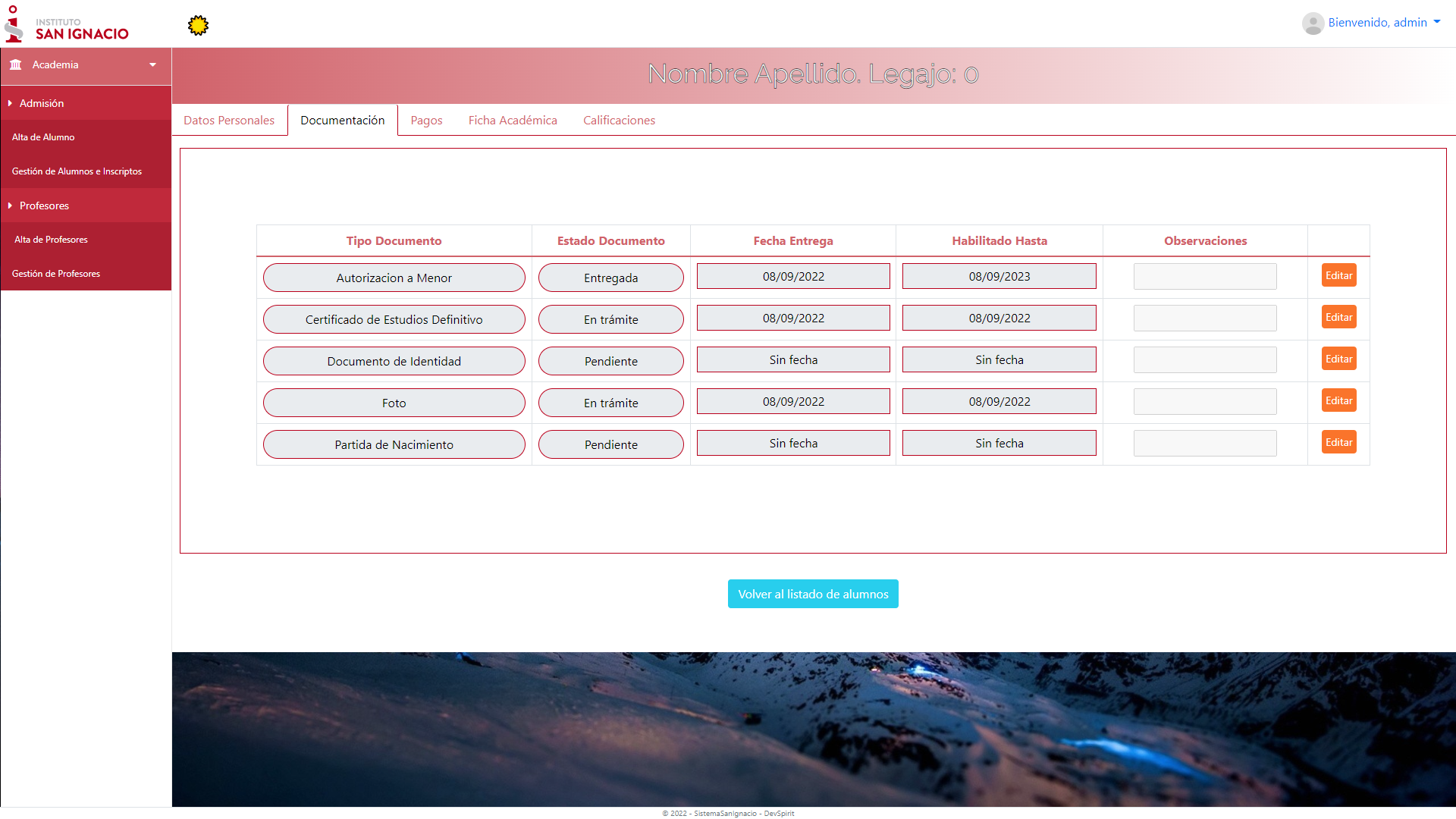 GitHub - bartoligerman497/Academic-System-DevSpirit: School Web Application C# ASP MVC .NET 6.0 ...