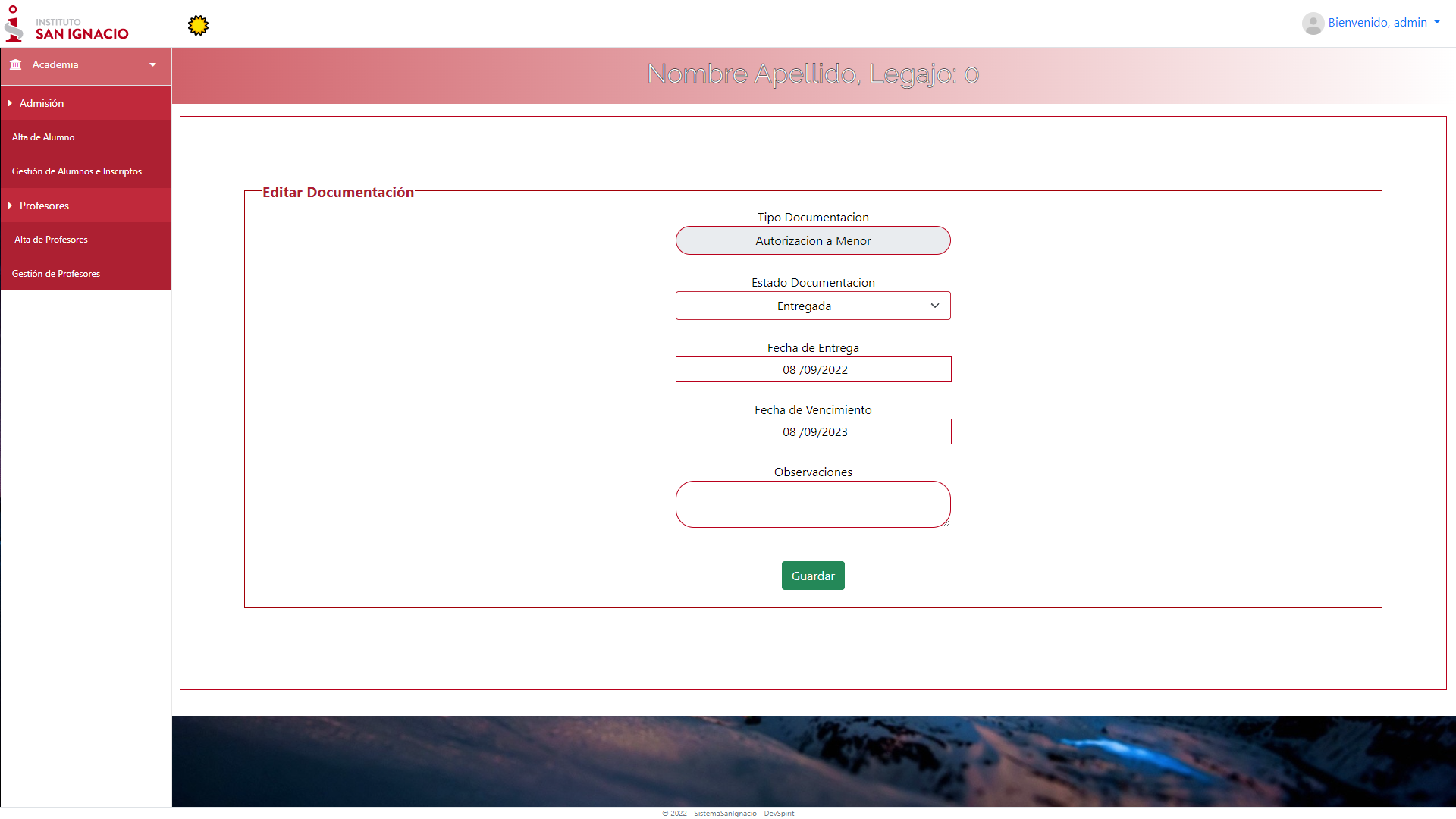 GitHub - bartoligerman497/Academic-System-DevSpirit: School Web Application C# ASP MVC .NET 6.0 ...