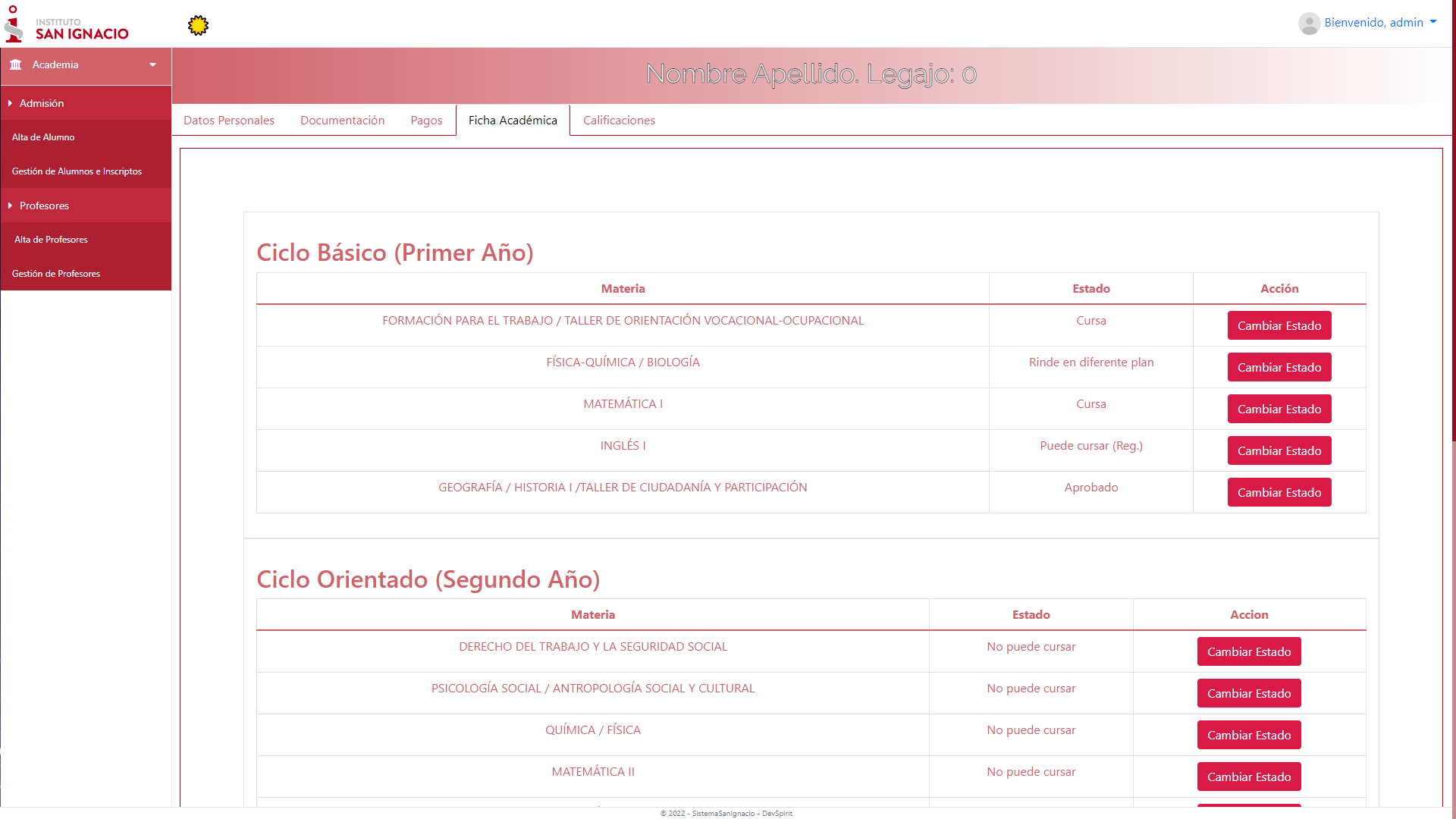 GitHub - bartoligerman497/Academic-System-DevSpirit: School Web Application C# ASP MVC .NET 6.0 ...