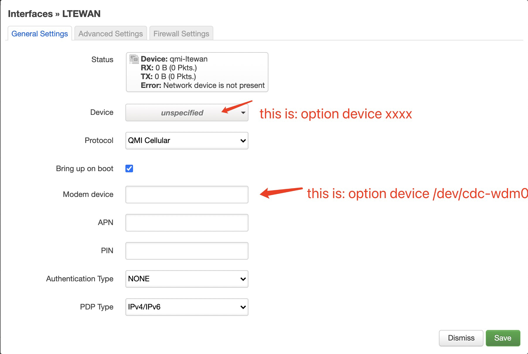 luci-proto-qmi fail to setup via luci web · Issue #5089 · openwrt/luci · GitHub