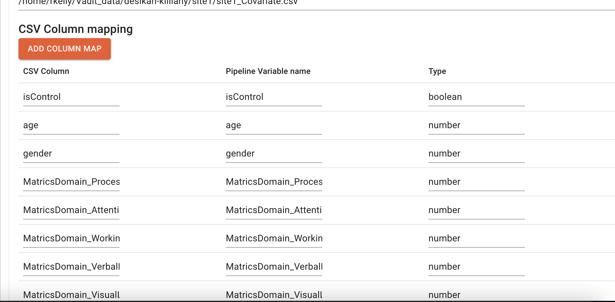 UI: vault data covar auto fill out · Issue #1328 · trendscenter/coinstac · GitHub