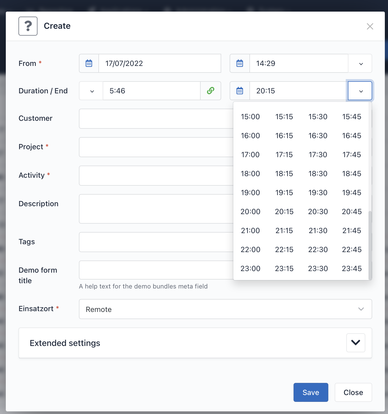 Optimize UI for timesheet form · Issue #571 · kimai/kimai · GitHub