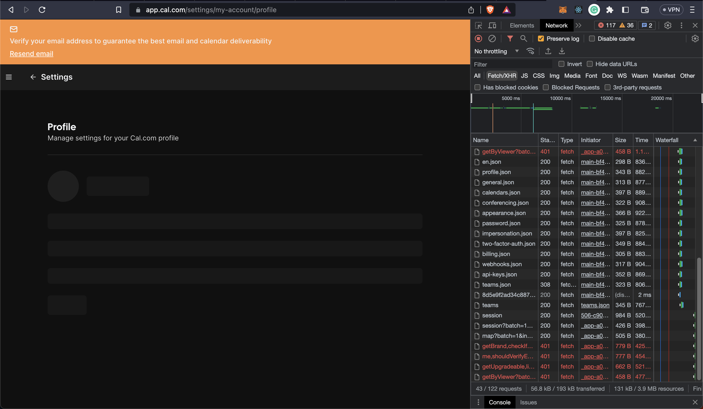 [CAL-2206] Changing email address leads to weird behaviour · Issue #10155 · calcom/cal.com · GitHub
