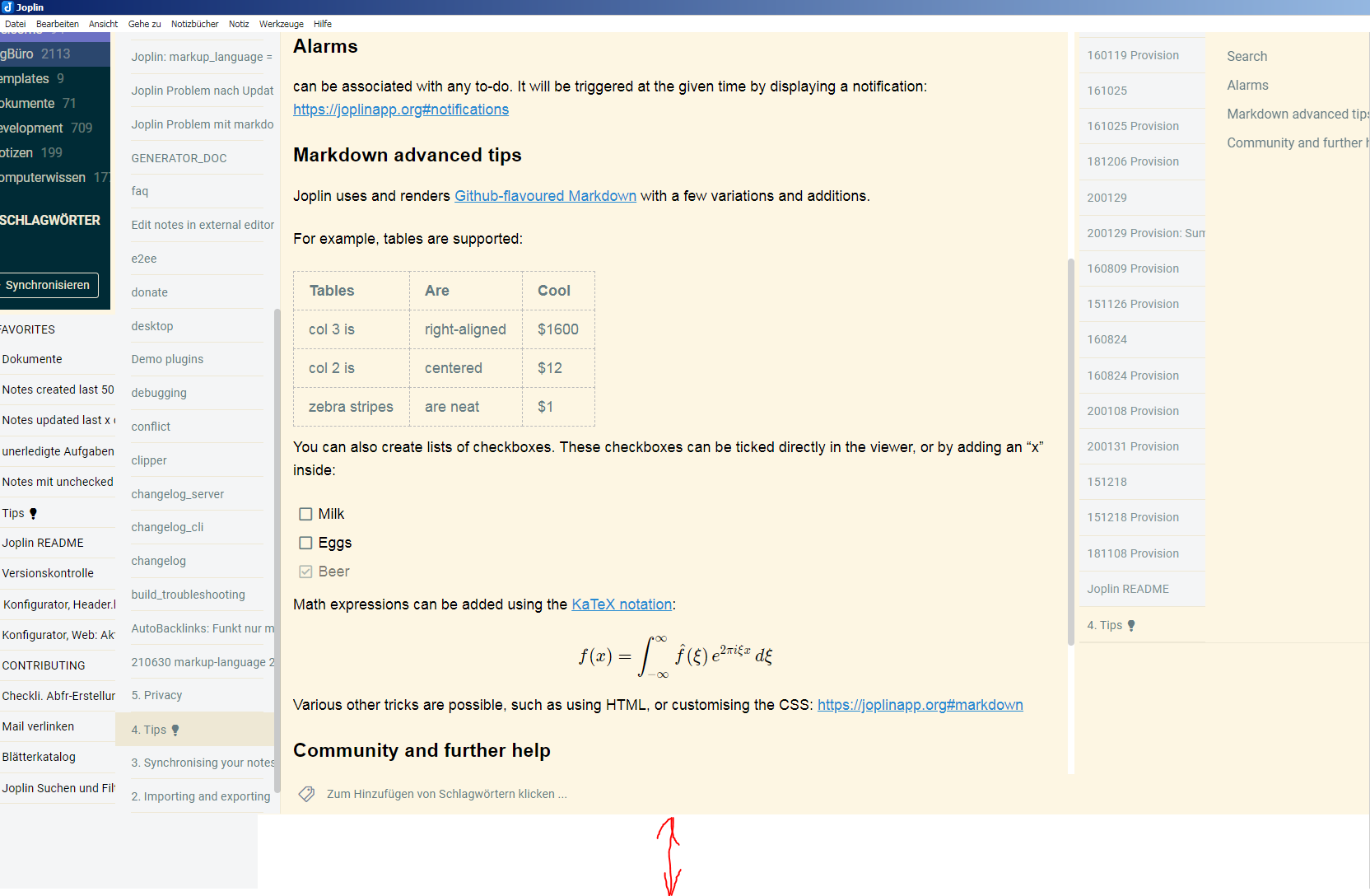 After Joplin update Layout distroyed by using TOC · Issue #5288 · laurent22/joplin · GitHub