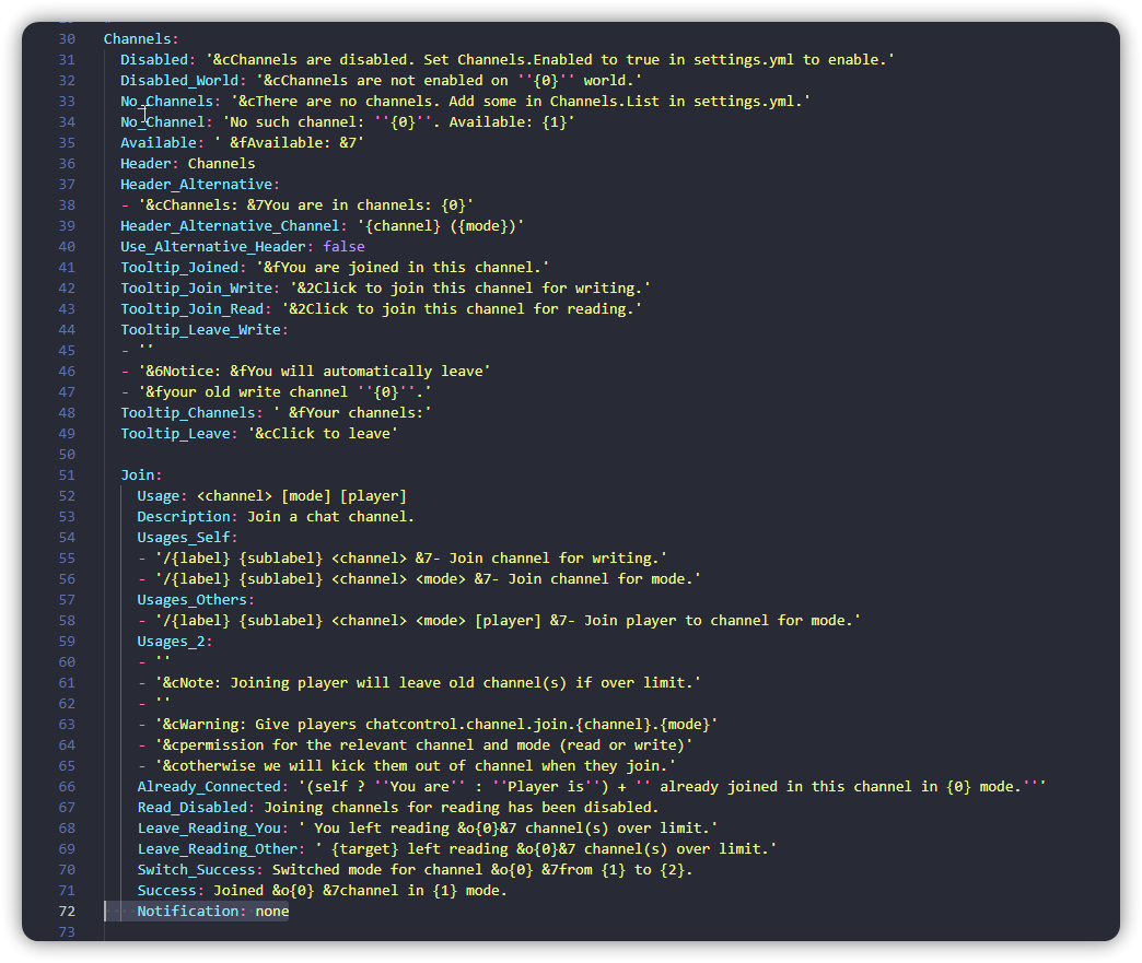 Easy channel switch · Issue #2326 · kangarko/ChatControl · GitHub