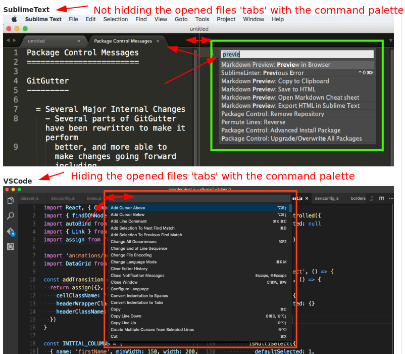 Do not hide tabs view when showing command palette, quickpanel or alt+tab views (show it a few ...
