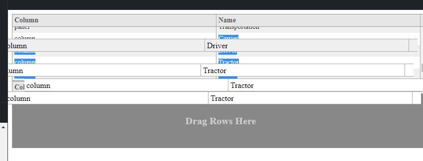 Issue from the movable rows between tabulators · Issue #3128 · olifolkerd/tabulator · GitHub