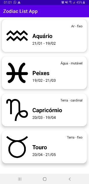 GitHub - dmmatano/recyclerview-study-03: A list with some zodiac signs