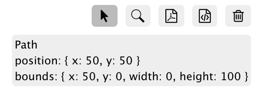 When setting width or height property equal to 0 on path's bounds, we just can't reset the ...