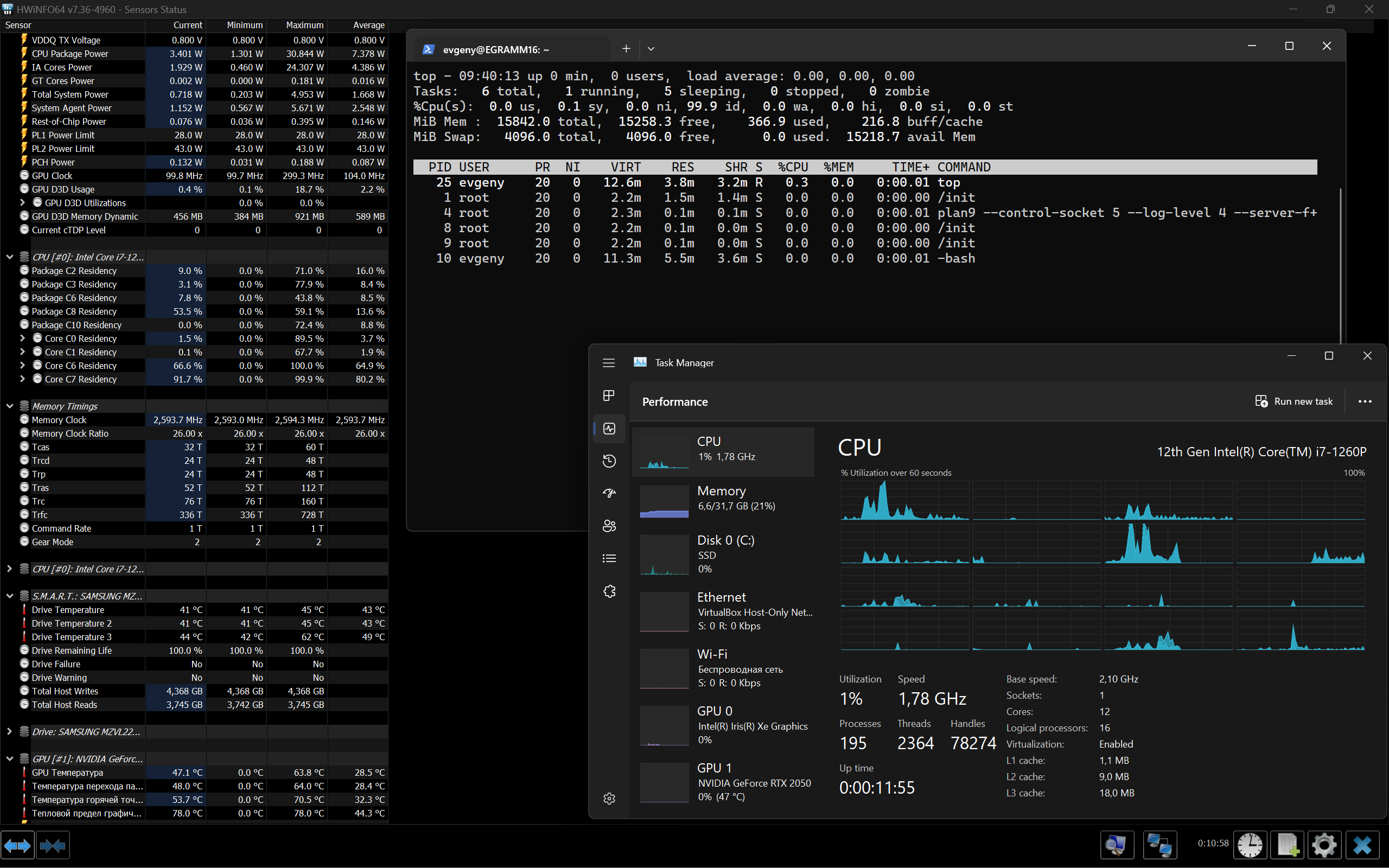 WSL and Intel CPU package C10 power state · Issue #9556 · microsoft/WSL · GitHub