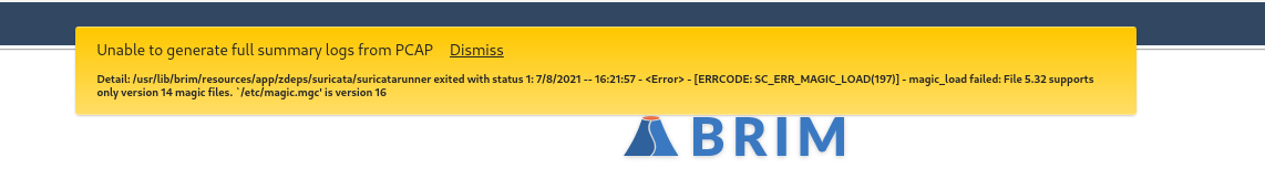 supports only version 14 magic files · Issue #1768 · brimdata/zui · GitHub