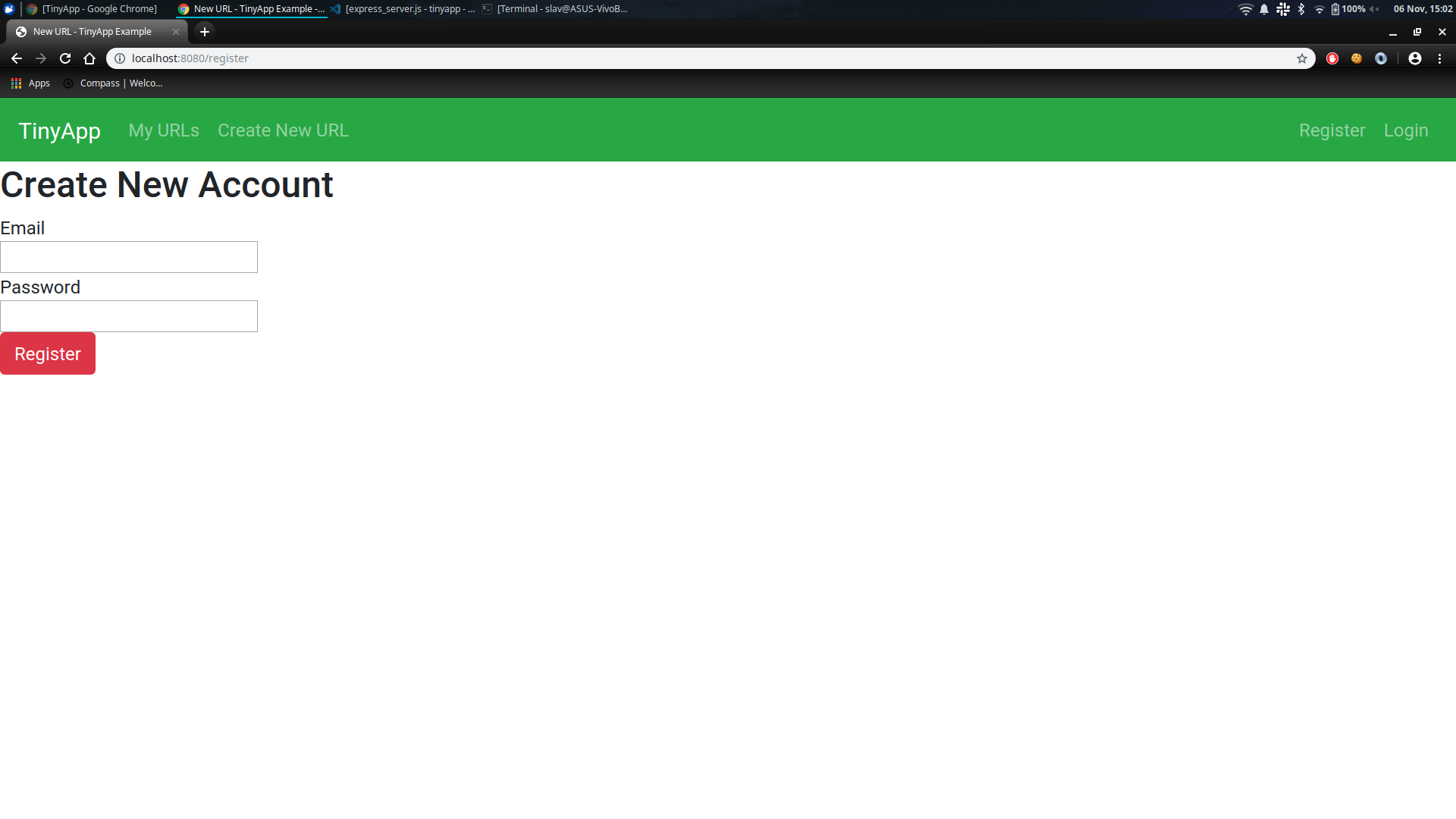 GitHub - slav120/TinyApp: URL shortening web app