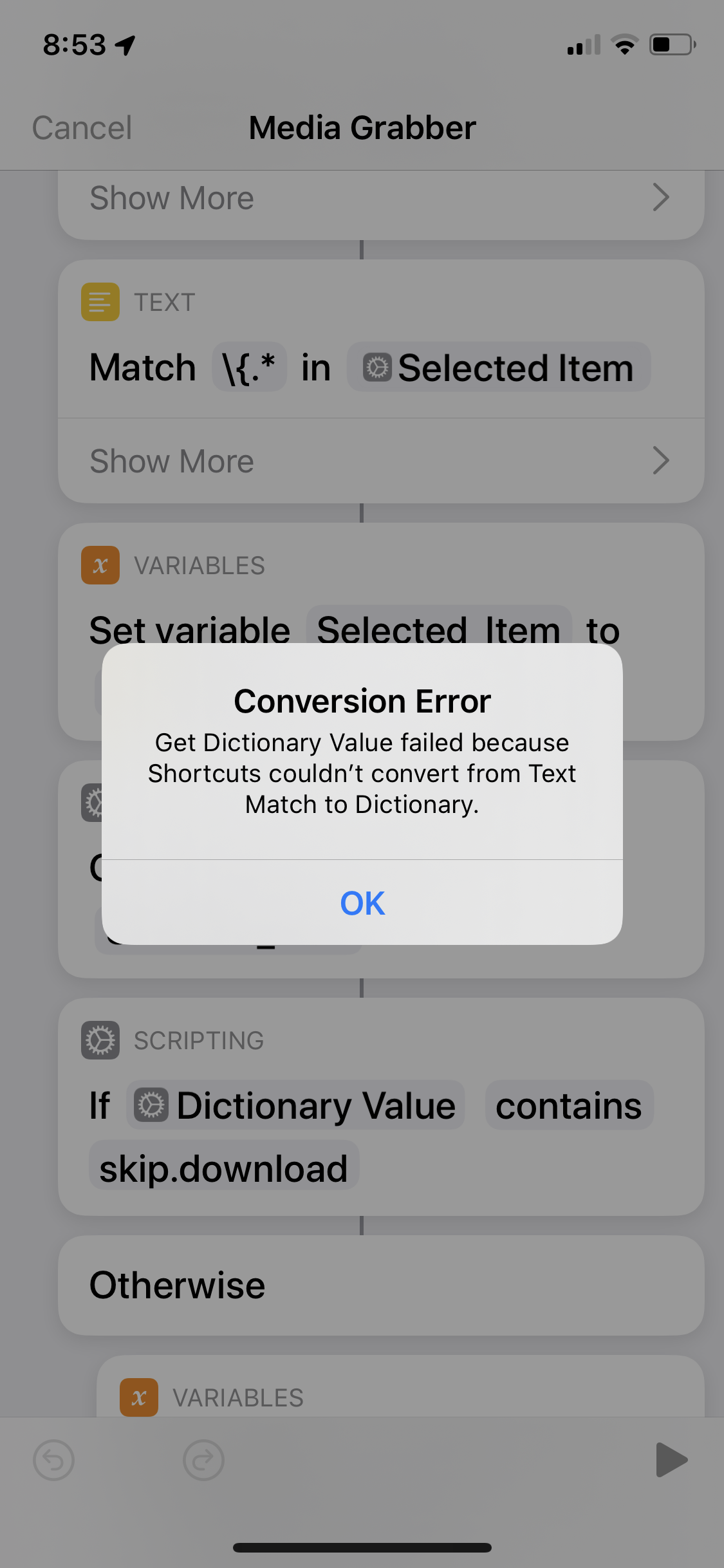 Ios13 beta · Issue #8 · MediaGrabber/iOS-Workflow · GitHub