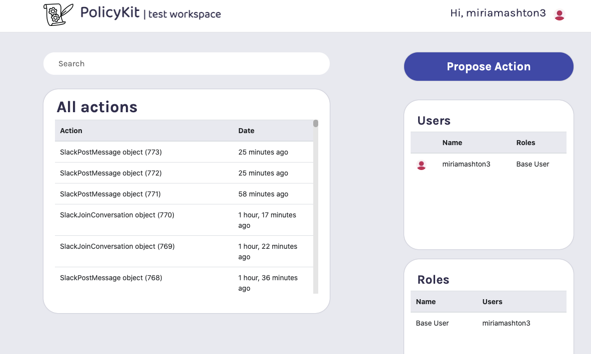 Action log shows ALL actions on the instance · Issue #306 · policykit ...