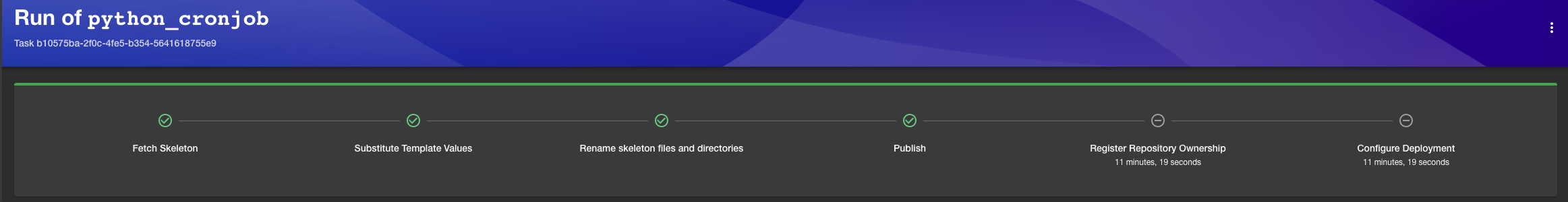 🐛 Bug Report: NextScaffolderPage shows a timer under skipped steps · Issue #16772 · backstage ...