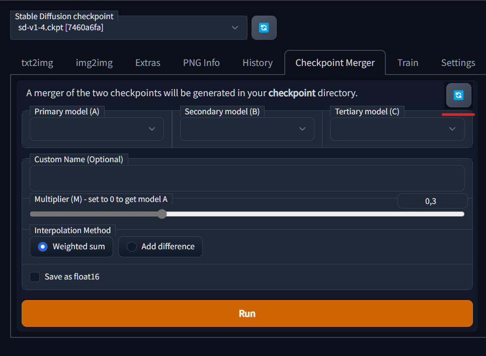 [FEAT] Add refresh button in Checkpoint merger and option to remove a checkpoint from lists ...