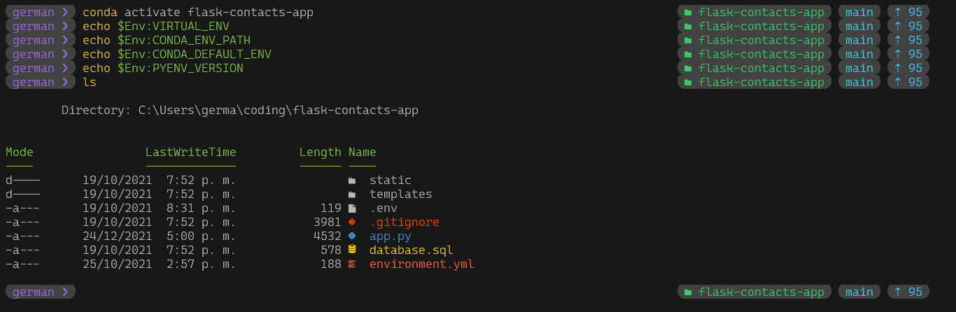 Python Segment Does Not Display Environment Name · Issue 1521 · Jandedobbeleer Oh My Posh · Github