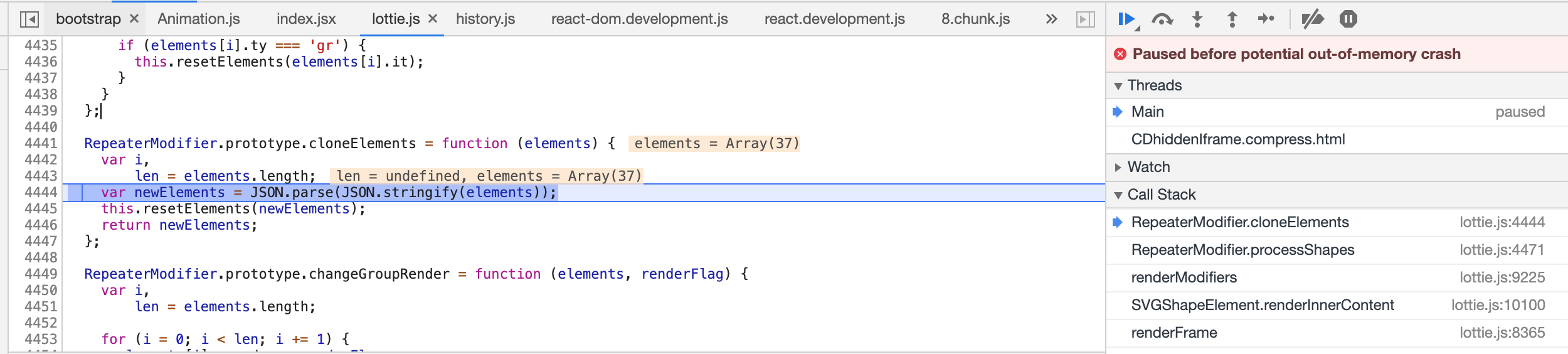 Random out of memory and crashes loading a particular animation · Issue #1702 · airbnb/lottie ...