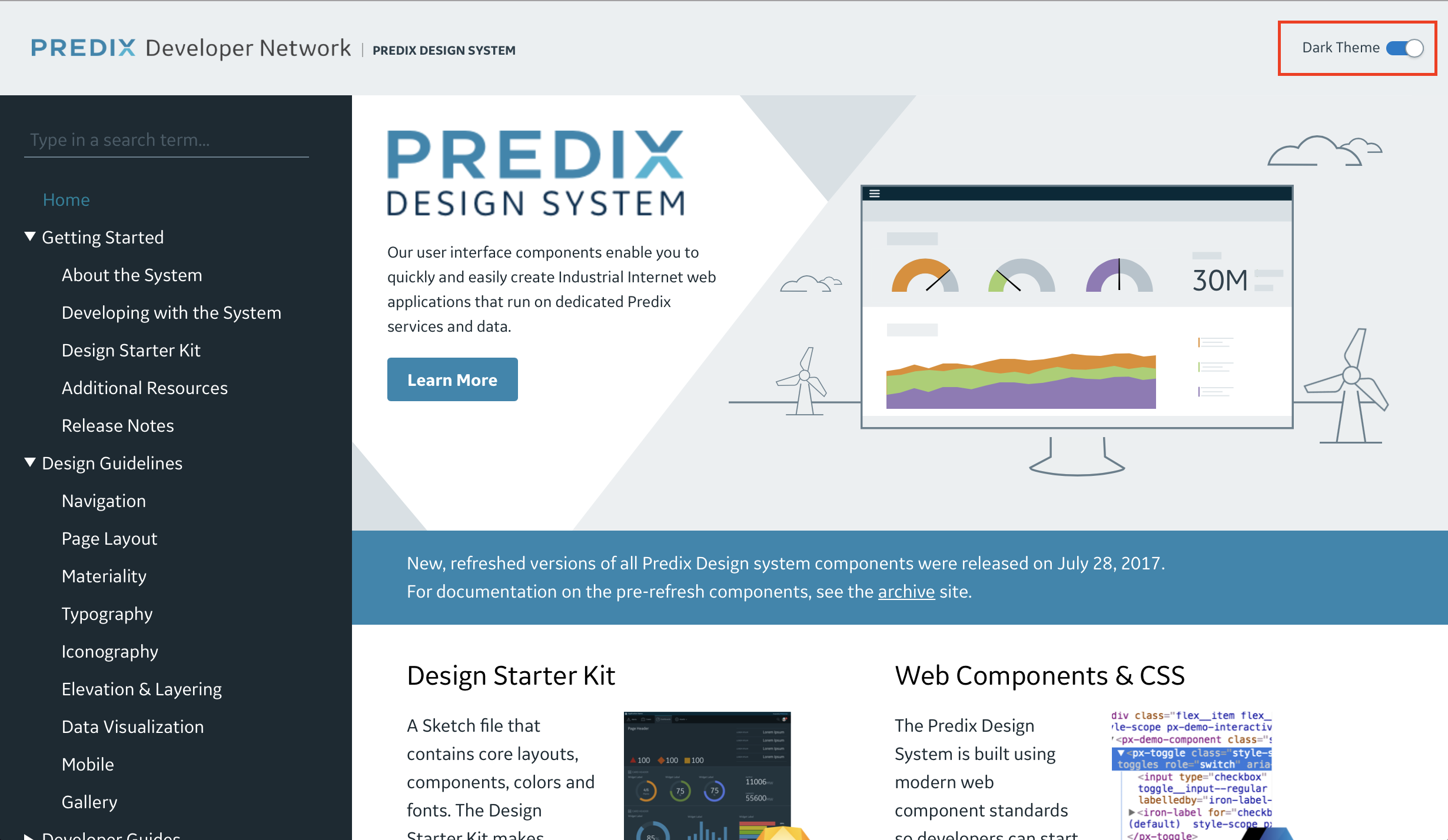 Dark theme doesn't activate when coming from an instructional page ...