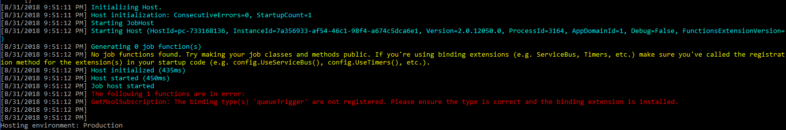 Version 1019 Of The Sdk Seems To Remove Support For Storage Queues