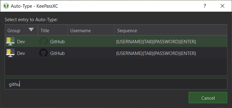 Auto-type a specifc field on demand · Issue #5539 · keepassxreboot/keepassxc · GitHub