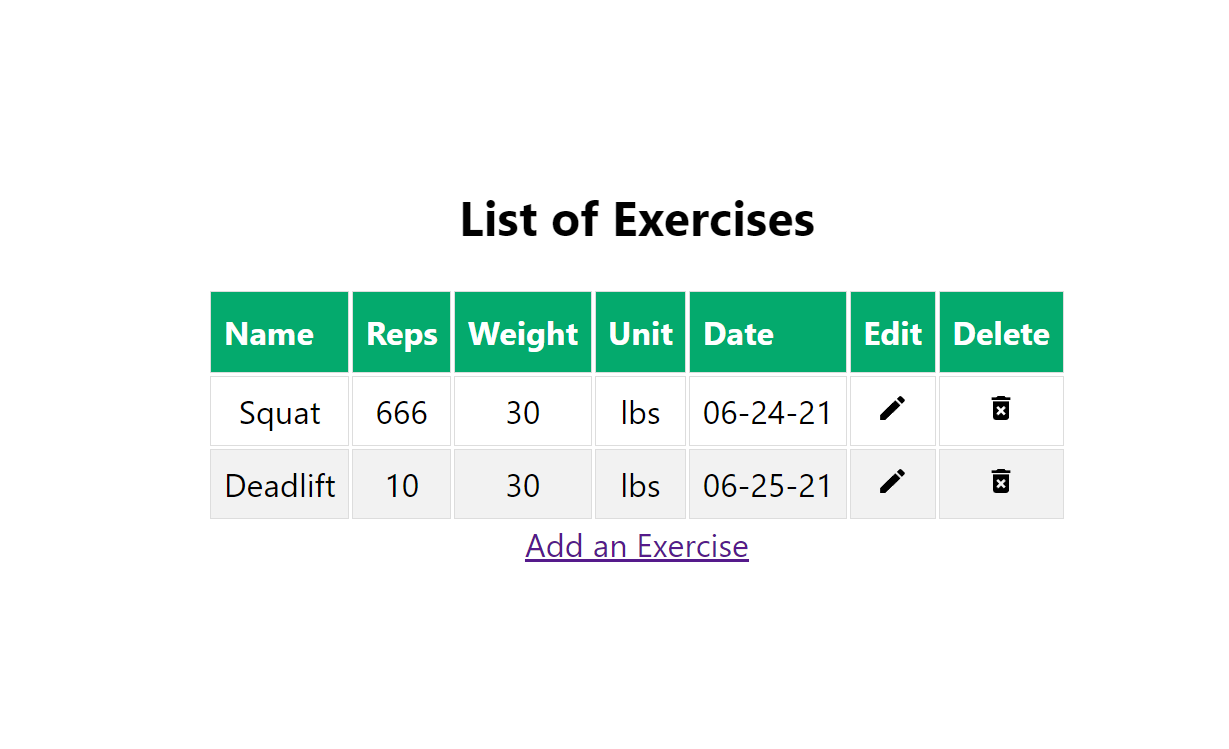 Github Luonga Excercise Tracker App