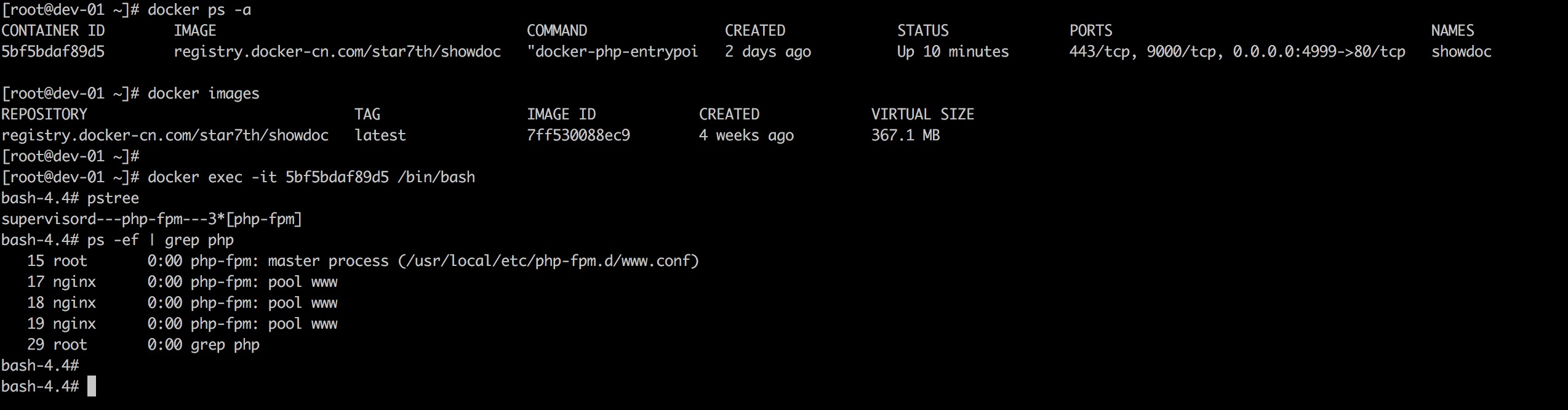 使用docker自动安装，访问502 · Issue #407 · star7th/showdoc · GitHub