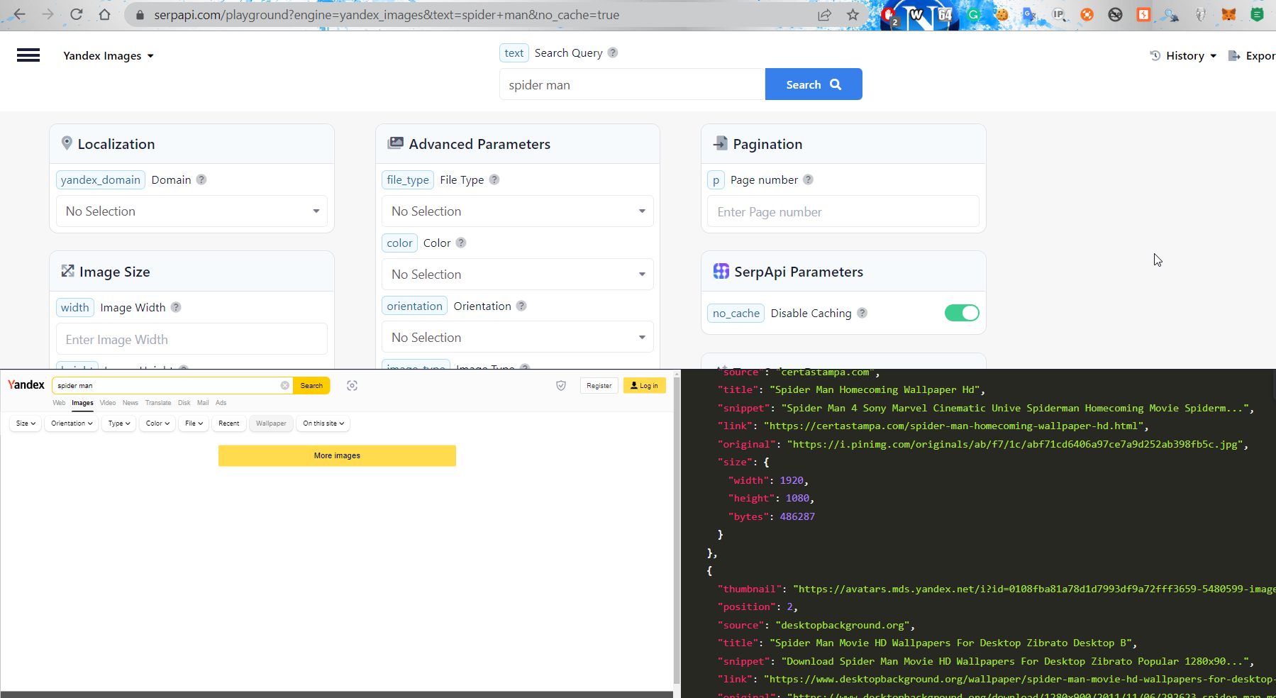 [Yandex Images API] HTML does not work · Issue #7 · serpapi/public ...