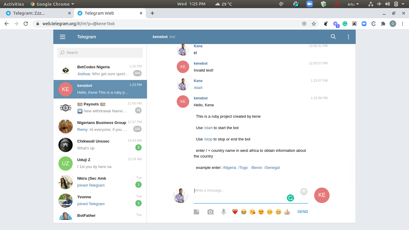 GitHub - keneogu/TelegramBot: This is a telegram bot that displays information about four west ...