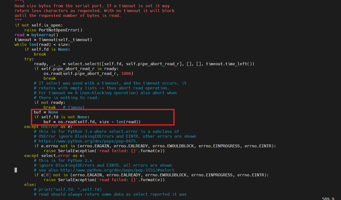 Need Better Coverage For The Read Function · Issue 707 · Pyserial Pyserial · Github