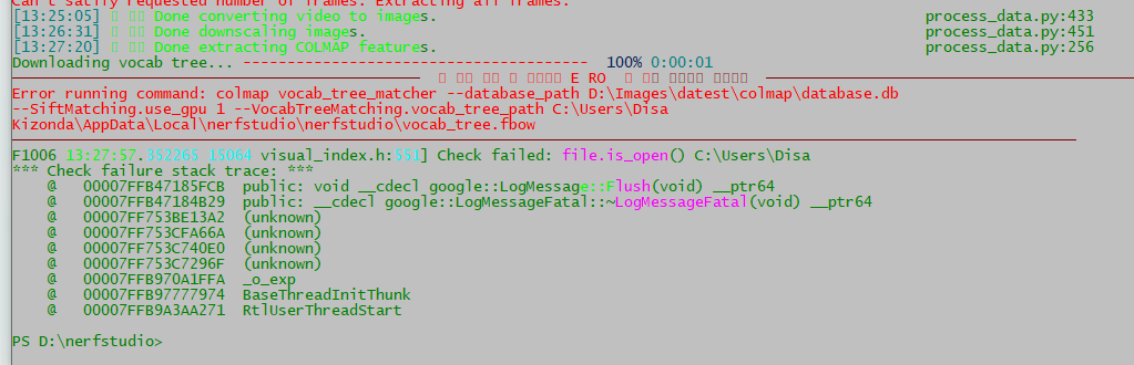 Colmap vocab_tree_matcher · Issue #707 · nerfstudio-project/nerfstudio · GitHub